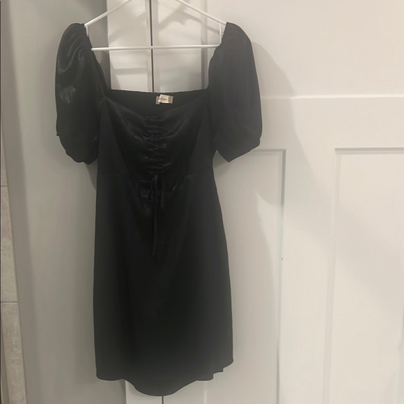 Altar'd State | Dresses | Altard Stat Elegant Black Puff Sleeve Dress ...